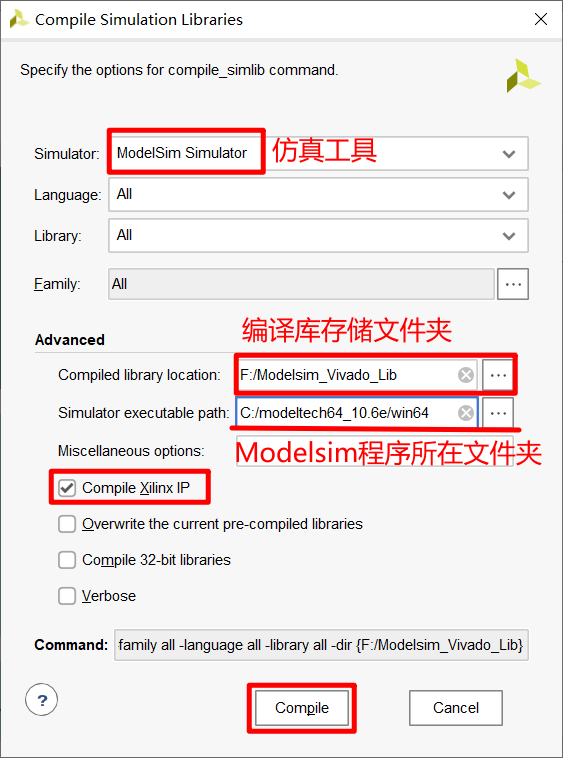 Vivado关联Modelsim进行仿真_徐大康的博客-CSDN博客